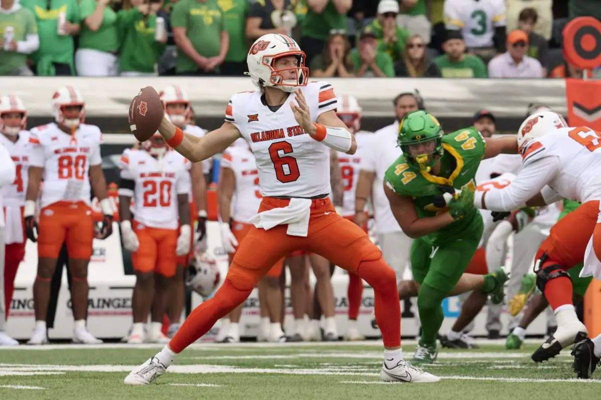 Oklahoma State QB Zane Flores Likely Out, Doug Meacham Evaluating Sam ...