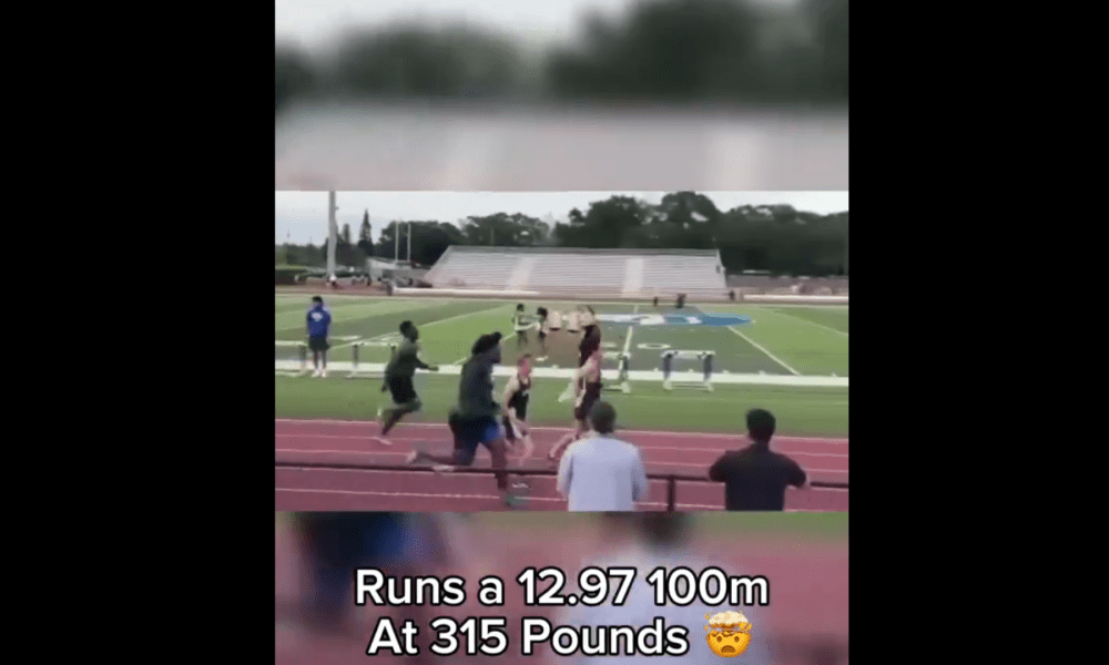 Look: 315-lb Offensive Lineman Running 100m Dash is Frightening ...