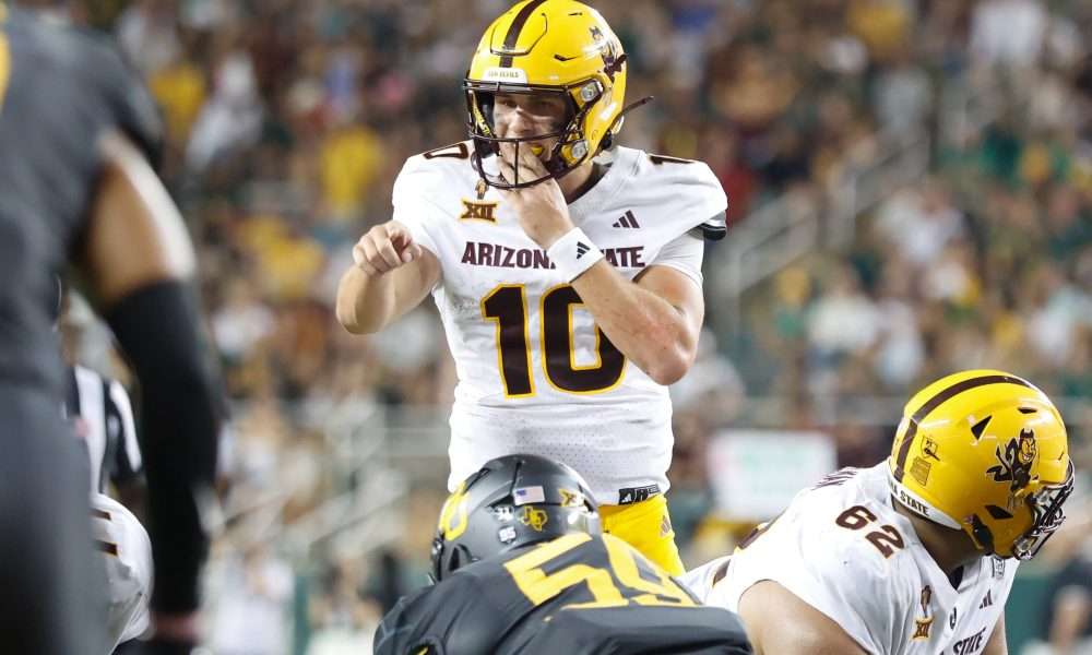 Arizona State QB Sam Leavitt Out for Saturday's Game vs. Iowa State
